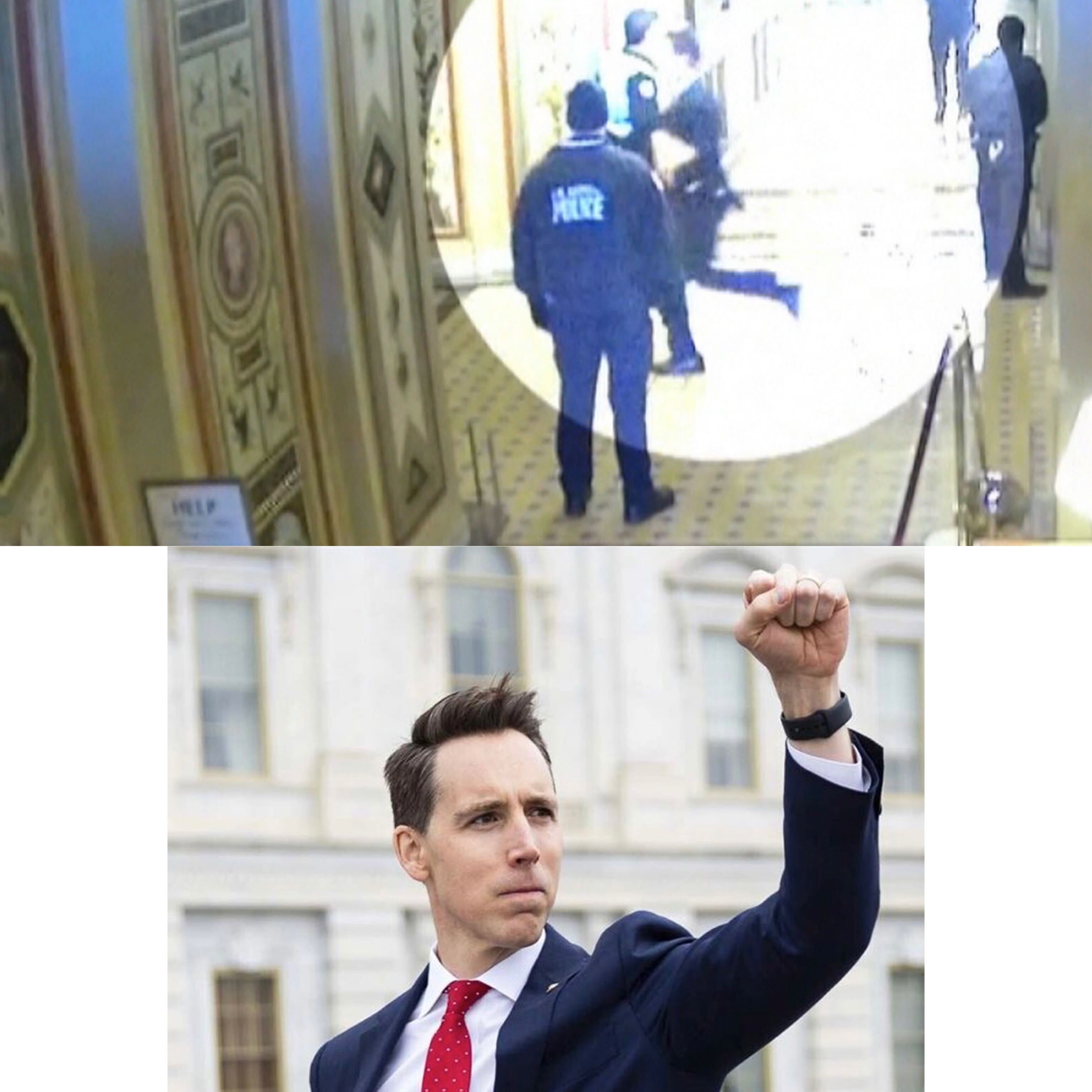 Josh Hawley Running Away Meme Generator Pi ata Farms The Best Meme 