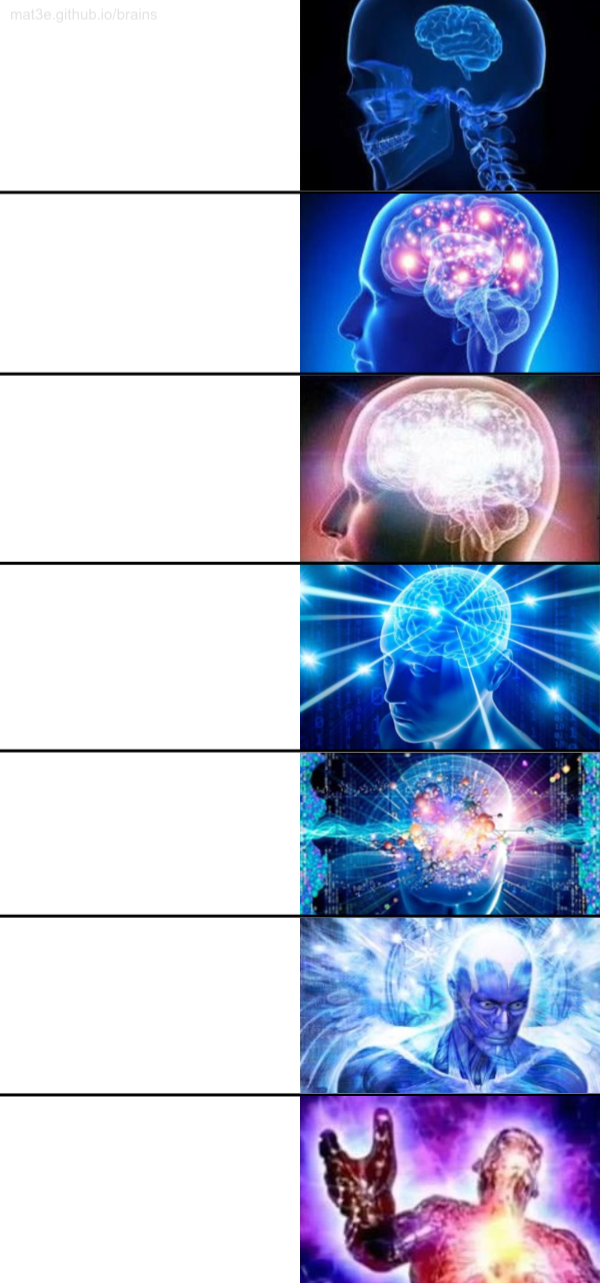7 Tier Expanding Brain Meme Template Pi ata Farms The Best Meme 