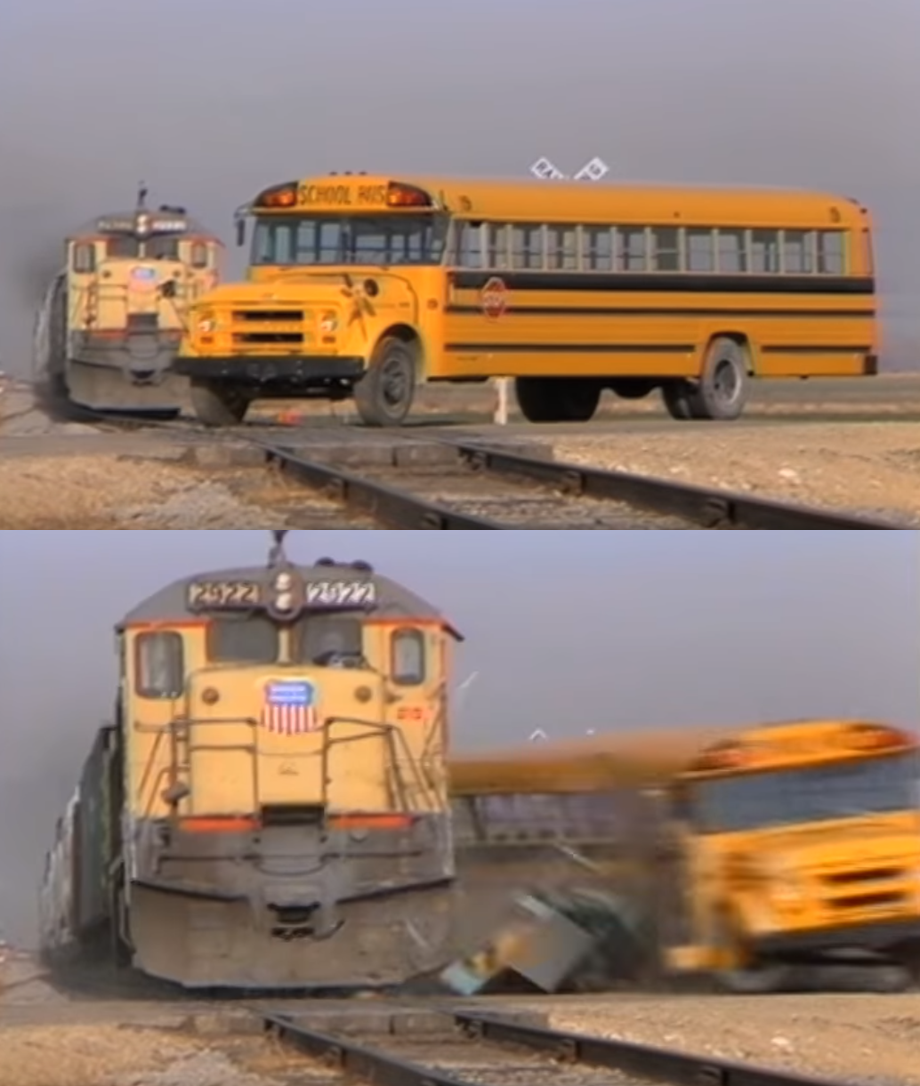 A Train Hitting A School bus Meme Generator Pi ata Farms The Best 